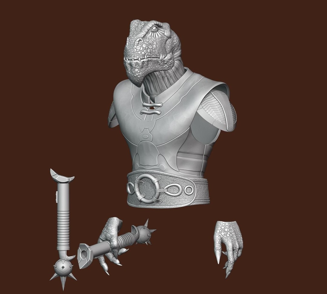 1:12/18/6 Desann Dark Jedi - Jedi Outcast 3D Printed Unpainted ...