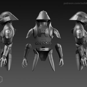 1:12 Scale Eighth Brother Inquisitor Figure Kit Star Wars Rebels Black ...