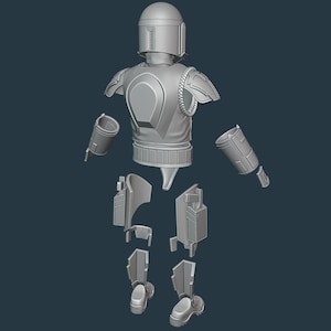 1:18/12/6 Scale Almec Mandalorian Star Wars Black Series Custom Armor Kit - Etsy
