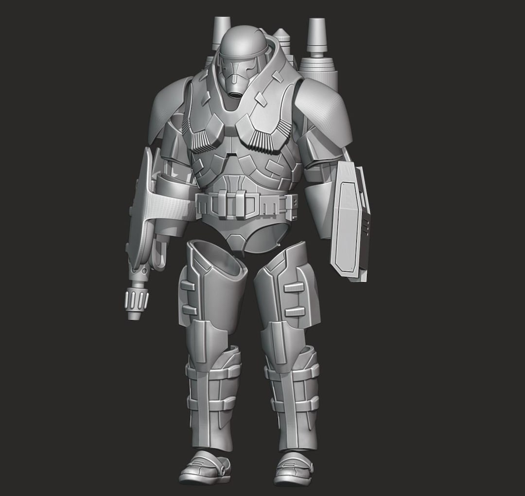 1:12/18/6 Scale Blaze Clone Trooper Rots Game Unpainted 3D Printed ...