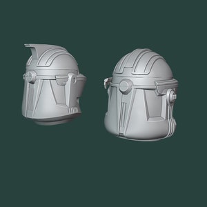 1:12/18/6 Scale Battlefront II Heavy Clone Trooper Helmet 3D Printed ...