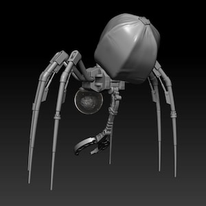 1:12 Scale B'omarr Order Monk Spider Droid Figure Star Wars Black ...