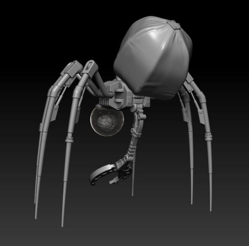 1:12 Scale B'omarr Order Monk Spider Droid Figure Star Wars Black ...