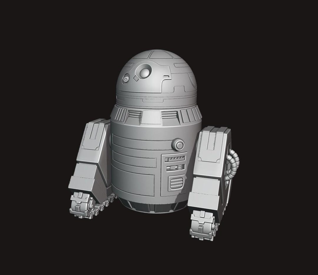 1:18/12/6 T1M8-LT2 Astromech Droid Solo a Star Wars Story Unpainted 3D ...