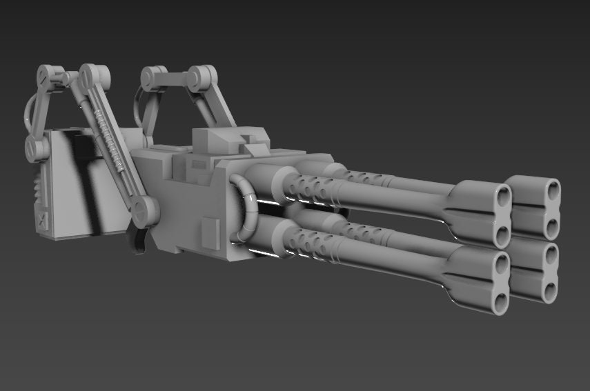 1:12/18/6 Scale Clone Heavy Gunner Armor and Quad Cannon Tartakovsky ...