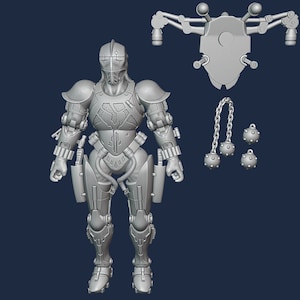 1:12 Scale Durge Realistic Version Unpainted Full 3D Printed Figure ...