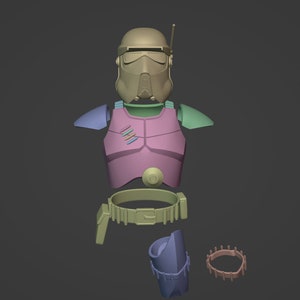 1:12/18/6 Clone AT-RT Driver Figure Kit Revenge of the Sith Star Wars ...