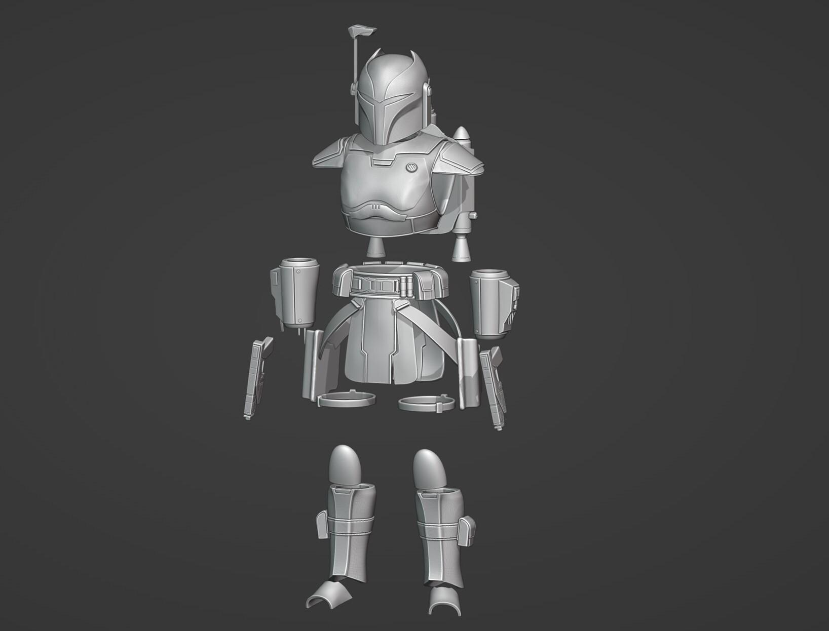 1:12 Scale Ursa Wren Live-action Armor Nonpainted Figure Kit Star Wars ...