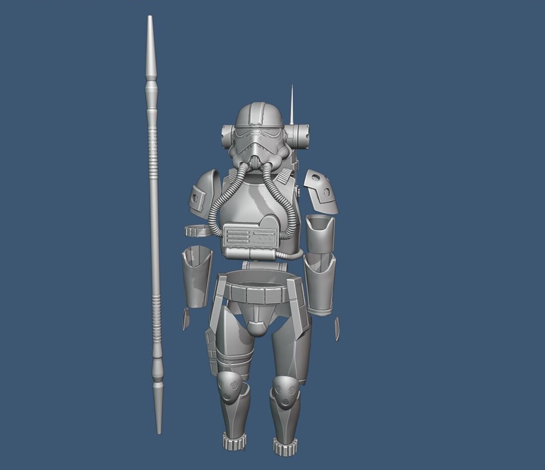 1:12/18/6 Heavy Shock Trooper Force Unleashed Nonpainted Star Wars the ...