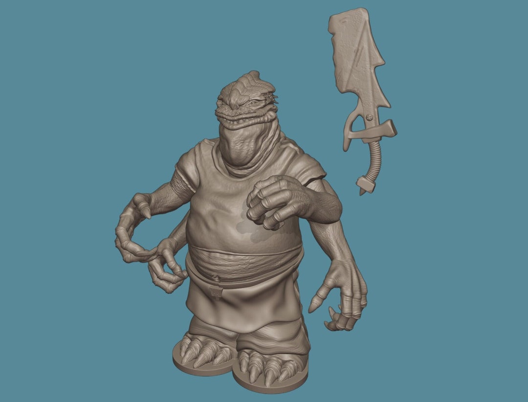 1:12/18 Dexter Jettster Attack of the Clones Figure Statue Unpainted ...