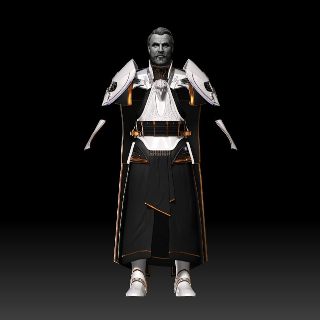 1:12/18 Emperor Valkorion Unpainted Headsculpt and Figure Kit Star Wars ...