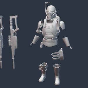 1:12/18/6 Clone X Assassin the Bad Batch Nonpainted Figure Upgrade Kit ...