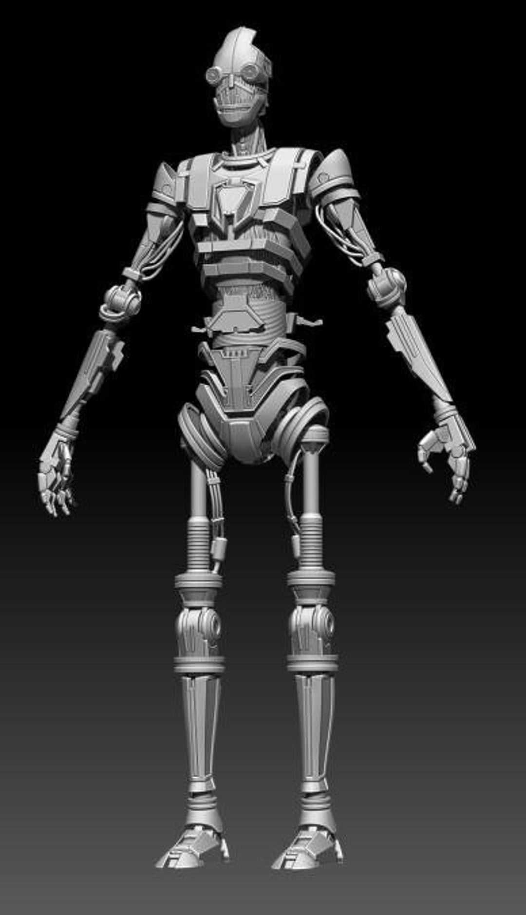 1:12 Scale the Force Unleashed Proxy Holo Droid Figure Kit Star Wars ...