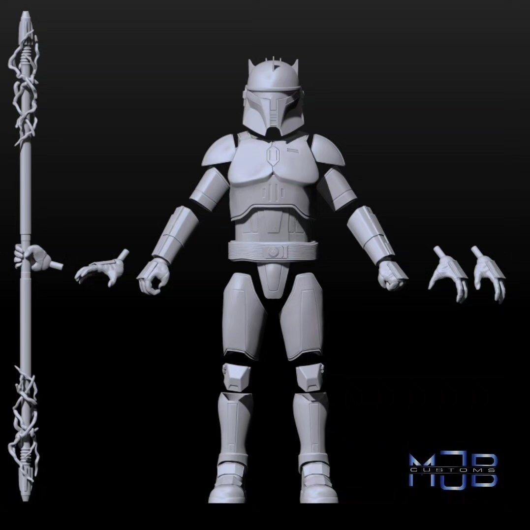 1:12/18/6 Moff Gideon Mandalorian Armor Unpainted Figure Kit Star Wars ...