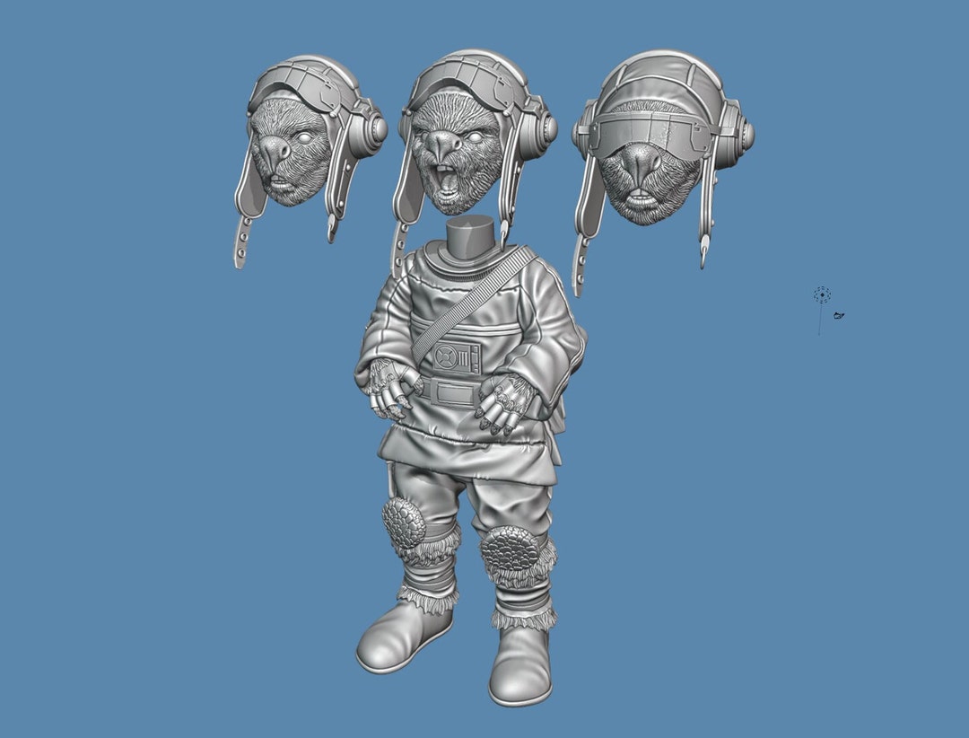 1:12/18 Bazil the Acolyte Unpainted Figure Star Wars Black Series ...