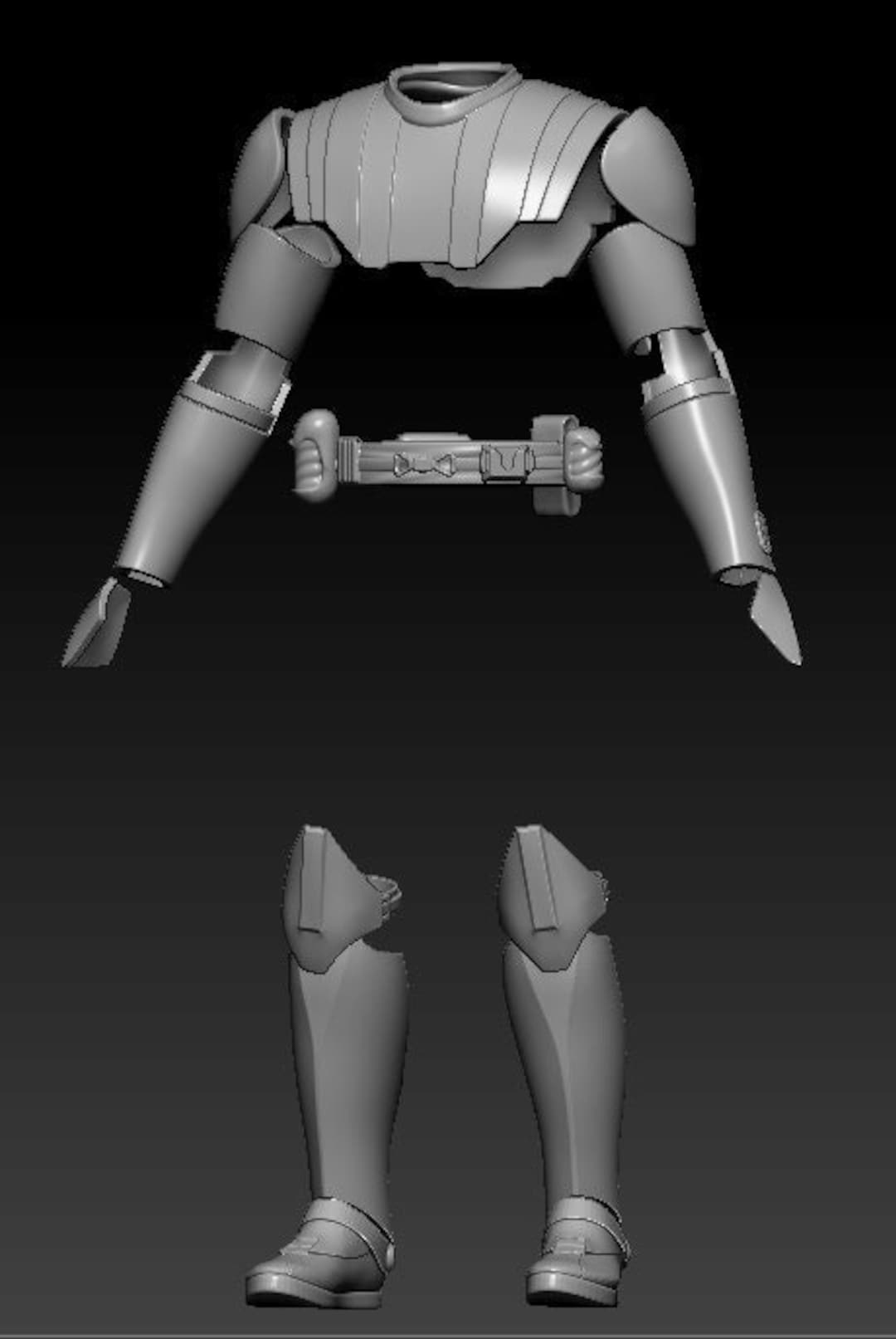 1:12/18/6 Scale Jedi General Clone Wars Armor Figure Kit Star Wars ...