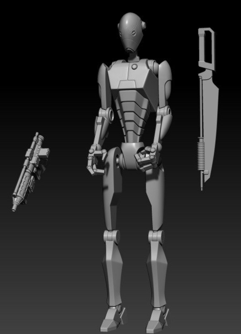 1:12 Scale Clone Wars Commando Droid Figure Black Series - Etsy