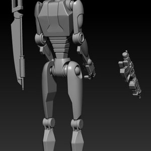 1:12 Scale Clone Wars Commando Droid Figure Black Series - Etsy