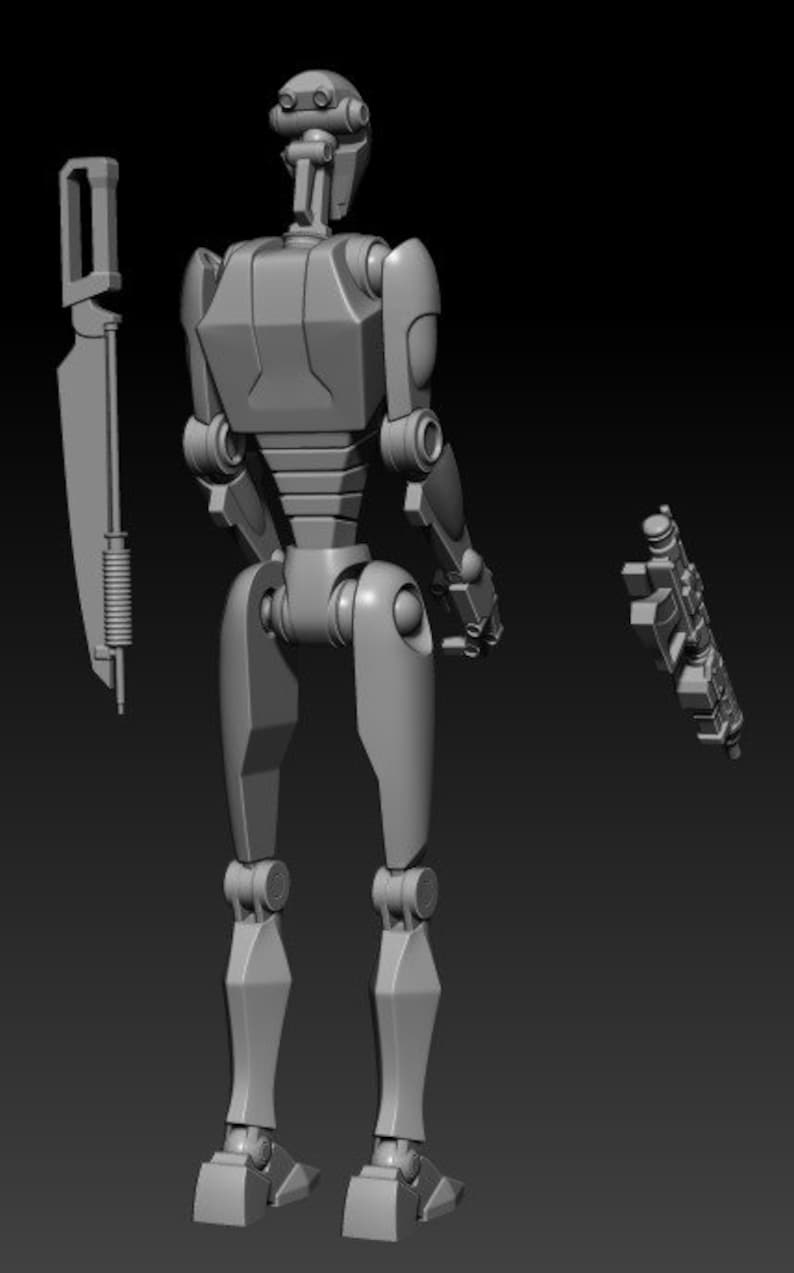 1:12 Scale Clone Wars Commando Droid Figure Black Series - Etsy
