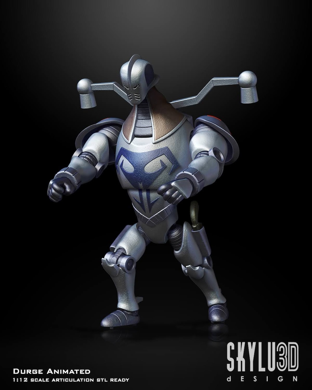 1:12/18 Scale Durge Custom Unpainted Figure Kit Star Wars Black Series ...