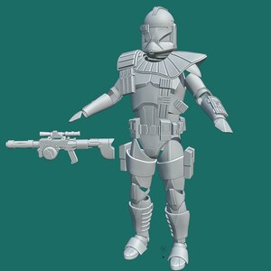 1:12/18/6 Scale Alpha Arc Trooper 2003 Style Black Series Upgrade Kit ...