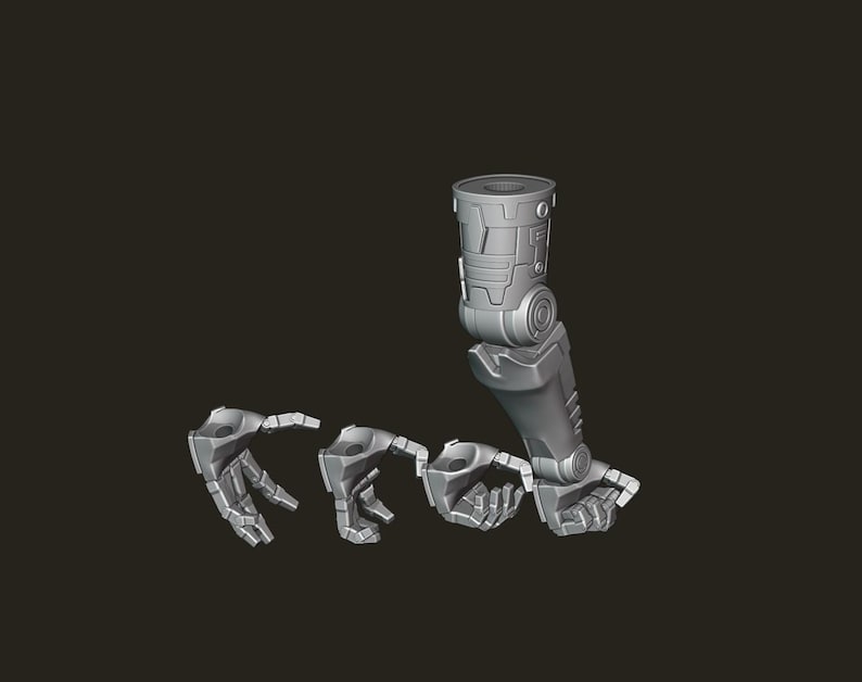 1:12/18/6 Scale Savage Opress Robot Arm + Hands Unpainted 3D Printed ...