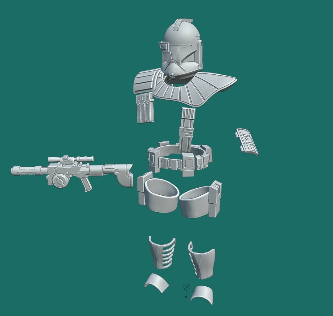 1:12/18/6 Scale Alpha Arc Trooper 2003 Style Black Series Upgrade Kit ...