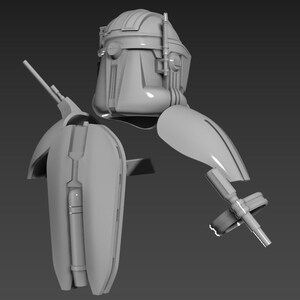 1:12/18/6 Scale Commander Cody (vaughn) Black Series Upgrade Kit 3D ...