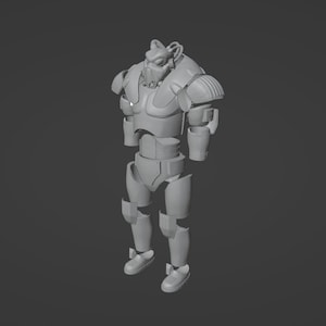 1:12 Scale Remnants Power Armor Kit Fallout New Vegas 3D Printed Figure ...