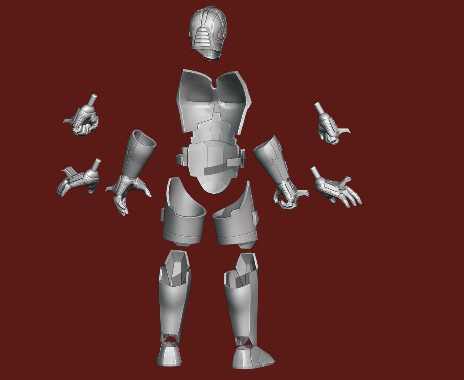 1:12/18/6 Sith Acolyte Armor the Old Republic Unpainted 3D Printed ...
