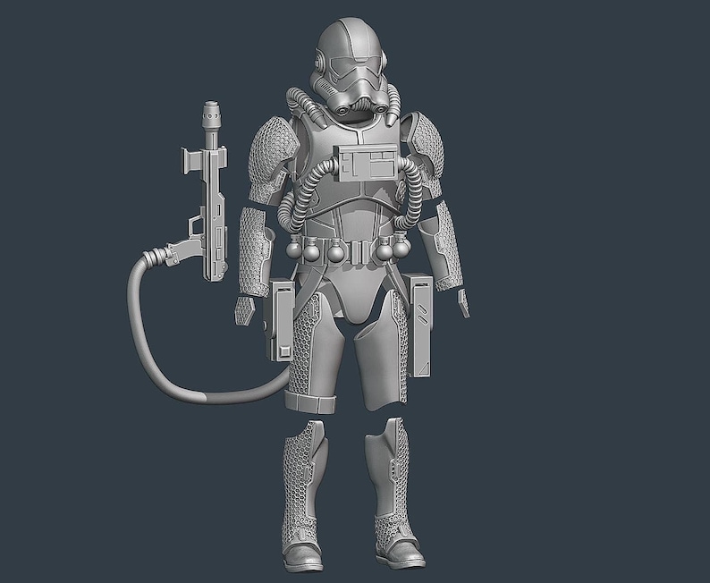 1:12/18/6 Shrap Task Force 99 Stormtrooper Unpainted 3D Printed Figure ...