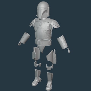 1:18/12/6 Scale Almec Mandalorian Star Wars Black Series Custom Armor Kit - Etsy