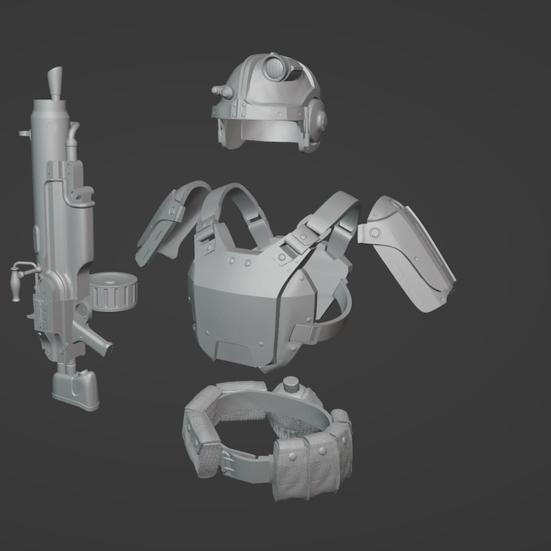 3d Printed Fallout 1/12 - Etsy