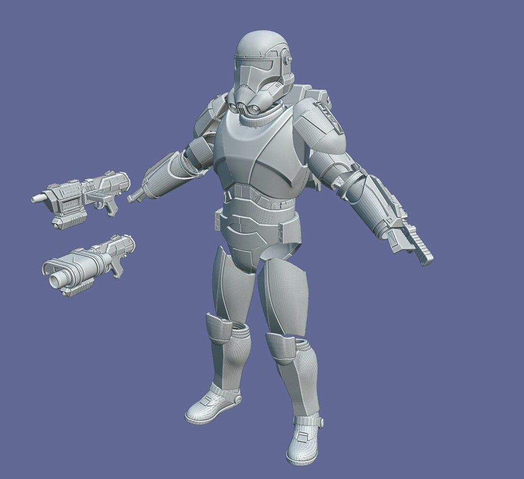 1:12/18/6 Scale Hunter Realistic Commando Style Bad Batch Figure Kit ...