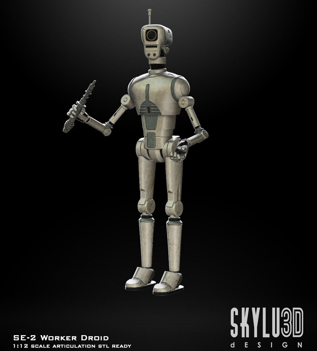 1:12 SE-2 Worker Droid 3D Printed Star Wars Black Series - Etsy