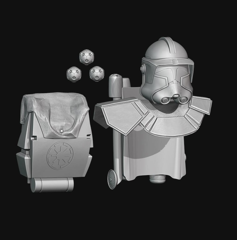 1:12/18/6 Scale Clone Artillery / Mortar Trooper Nonpainted 3D Printed ...