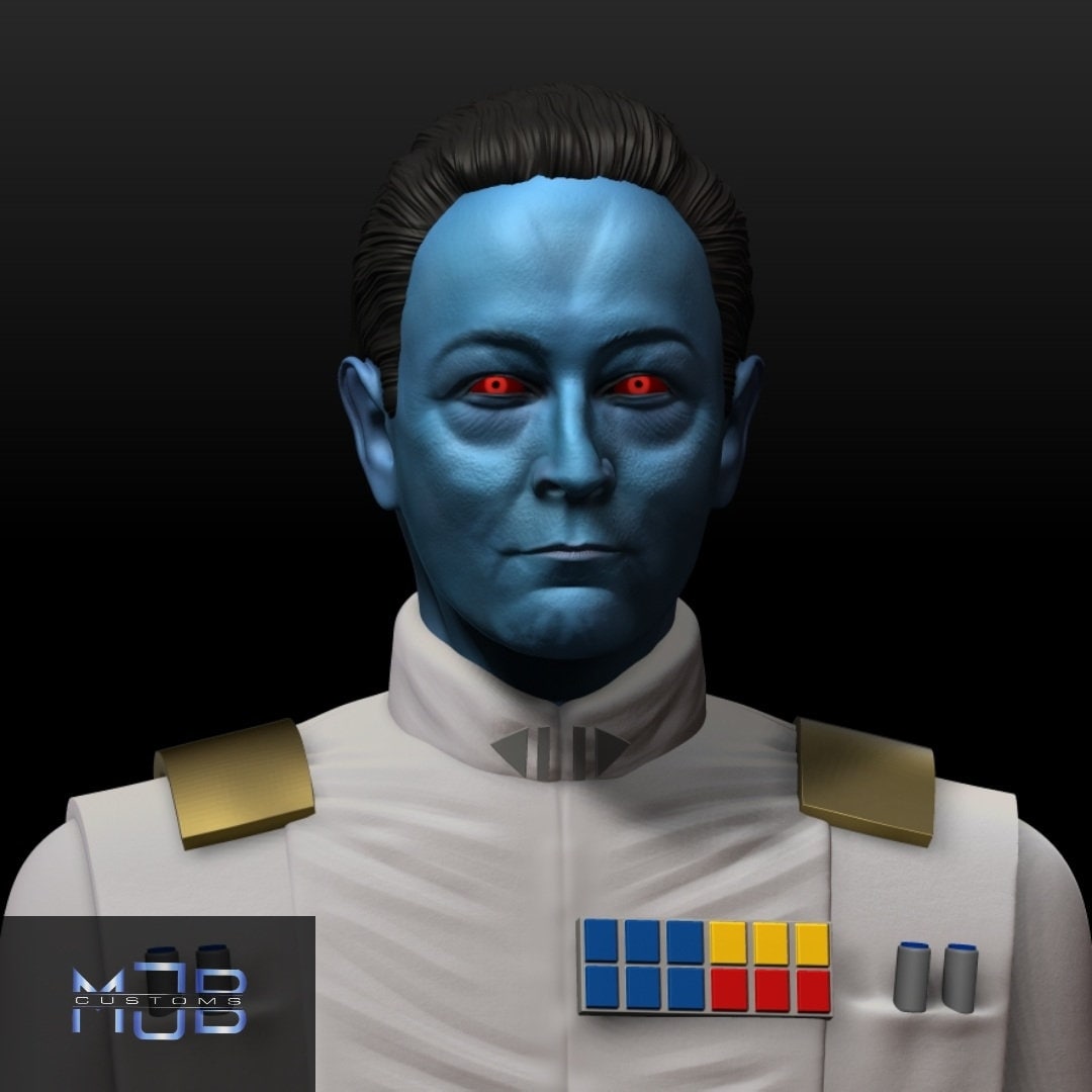 1:12/18/6 Grand Admiral Thrawn Ahsoka Lars Mikkelson Non - Etsy