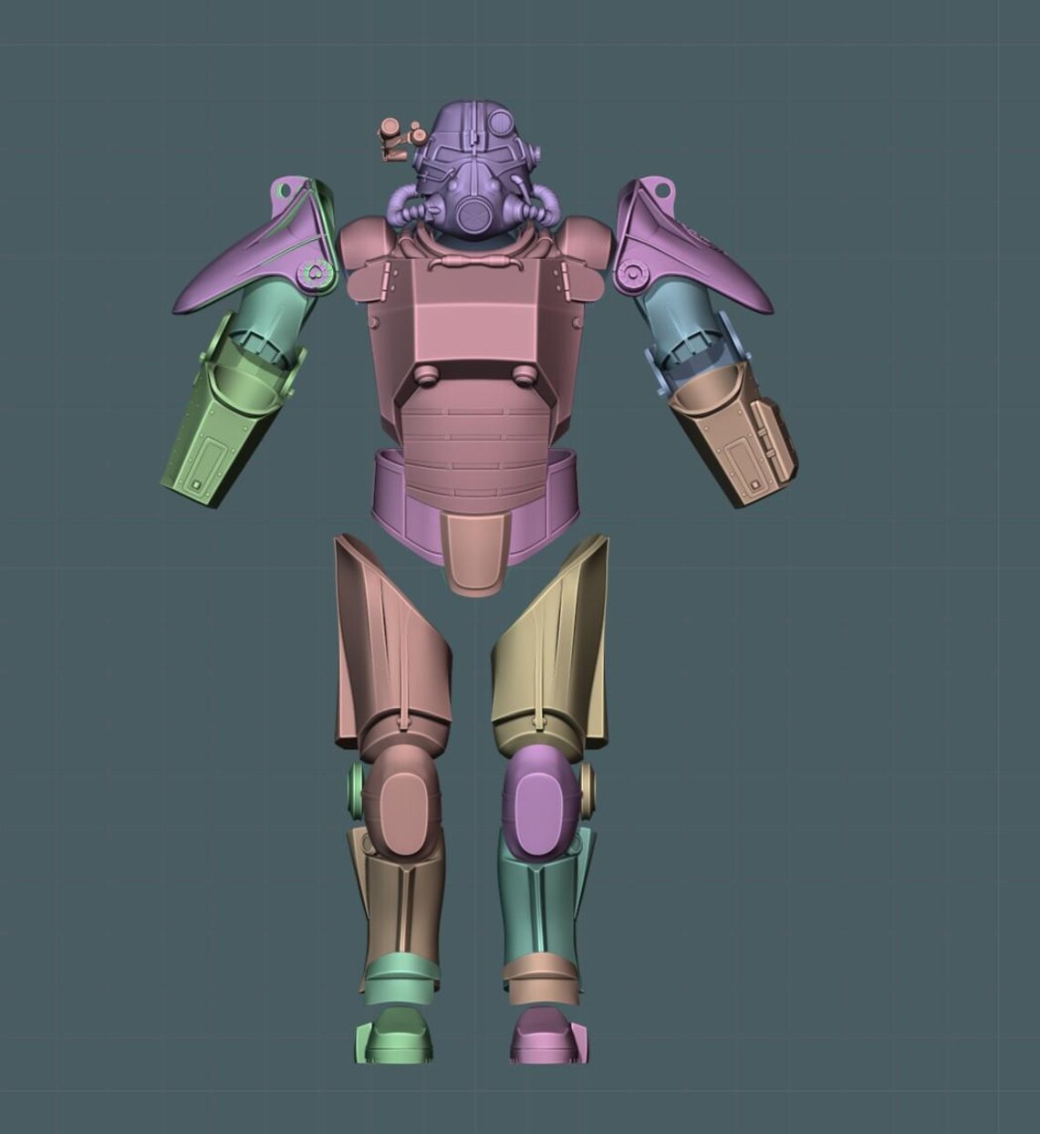1:12/18/6 F3 New Vegas T-45 Power Armor 3D Printed Figure Kit - Etsy
