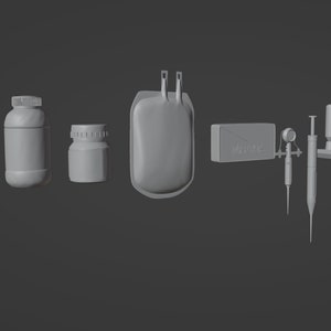 1:12 Scale Fallout Accessories Pack 2 Stimpak Mentats Medical Supplies ...