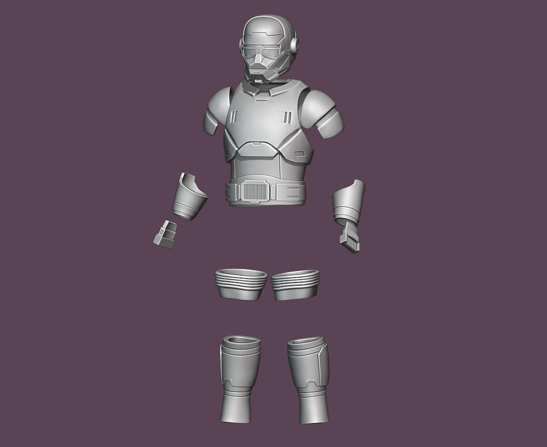 1:12/18/6 Clone X CX5 Heavy Unit Assassin the Bad Batch Nonpainted ...