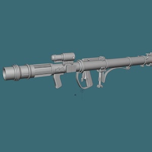 1:12/18/6 Scale Imperial Rocket Launcher Unpainted 3D Printed Accessory ...