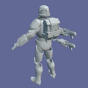 1:12/18/6 Scale Hunter Realistic Commando Style Bad Batch Figure Kit ...