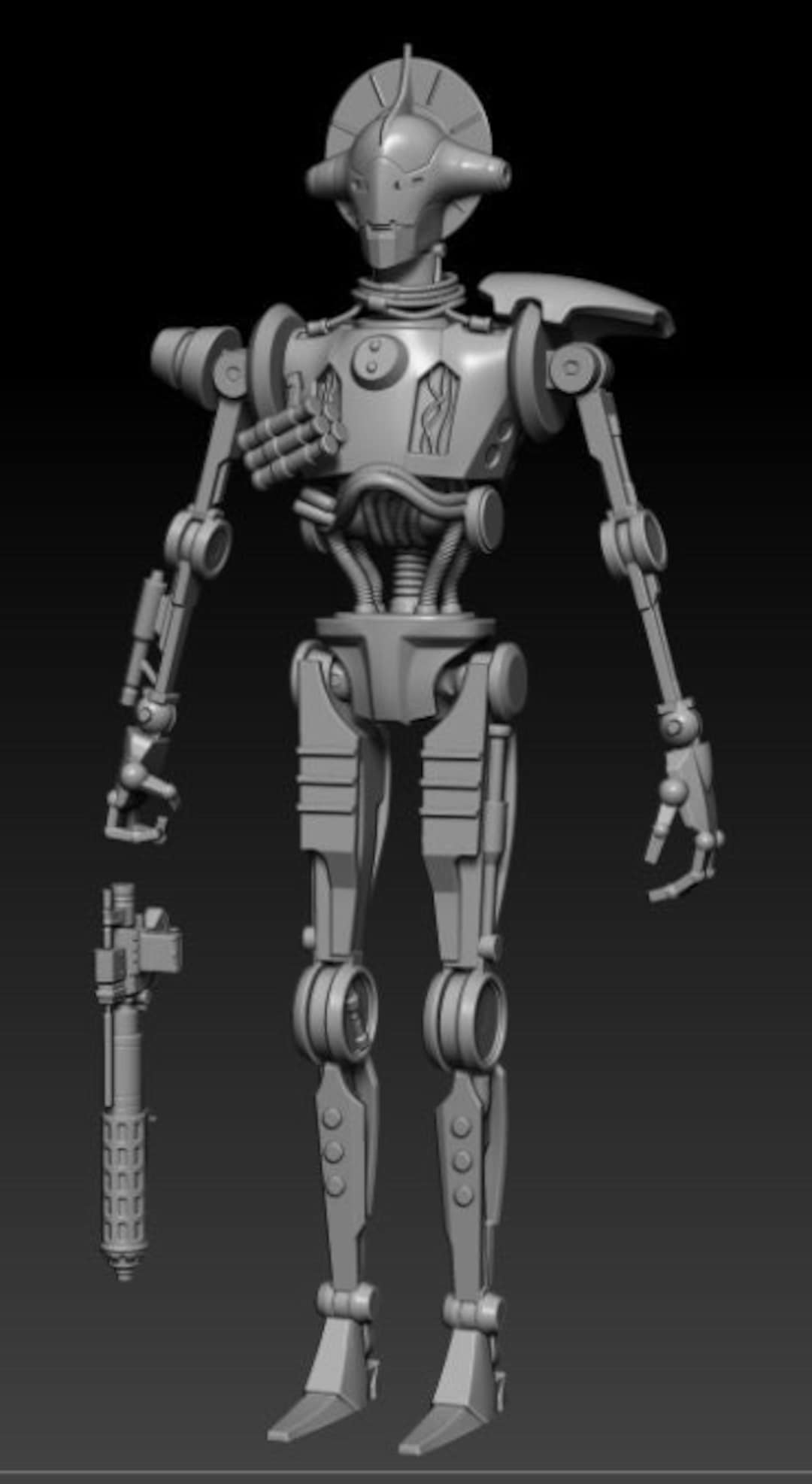 1:12 Scale C-21 Highsinger Droid Clone Wars Figure Black Series - Etsy