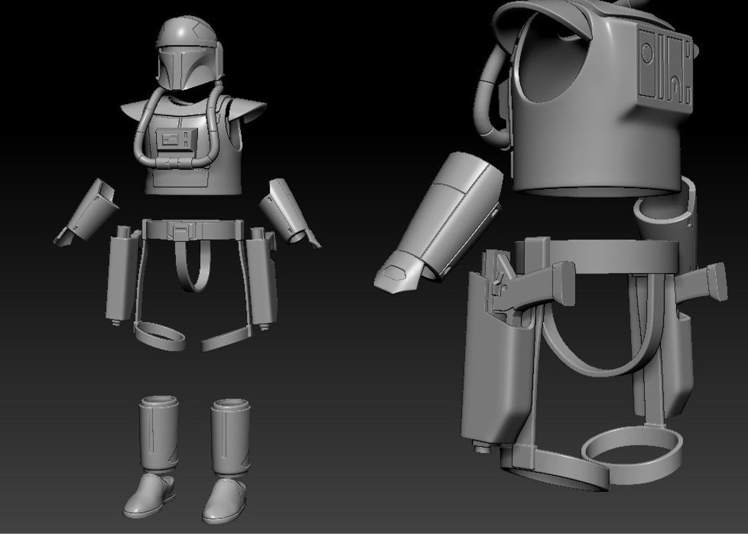 1:12/18/6 Fenn Rau Star Wars Rebels Figure Kit Star Wars Black - Etsy