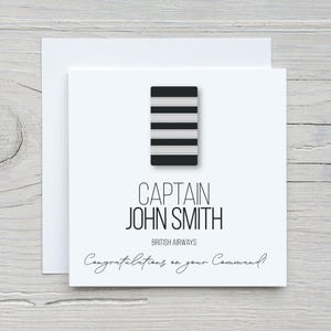 Personalised Airline Pilot Greetings Card Captain / First Officer - Etsy