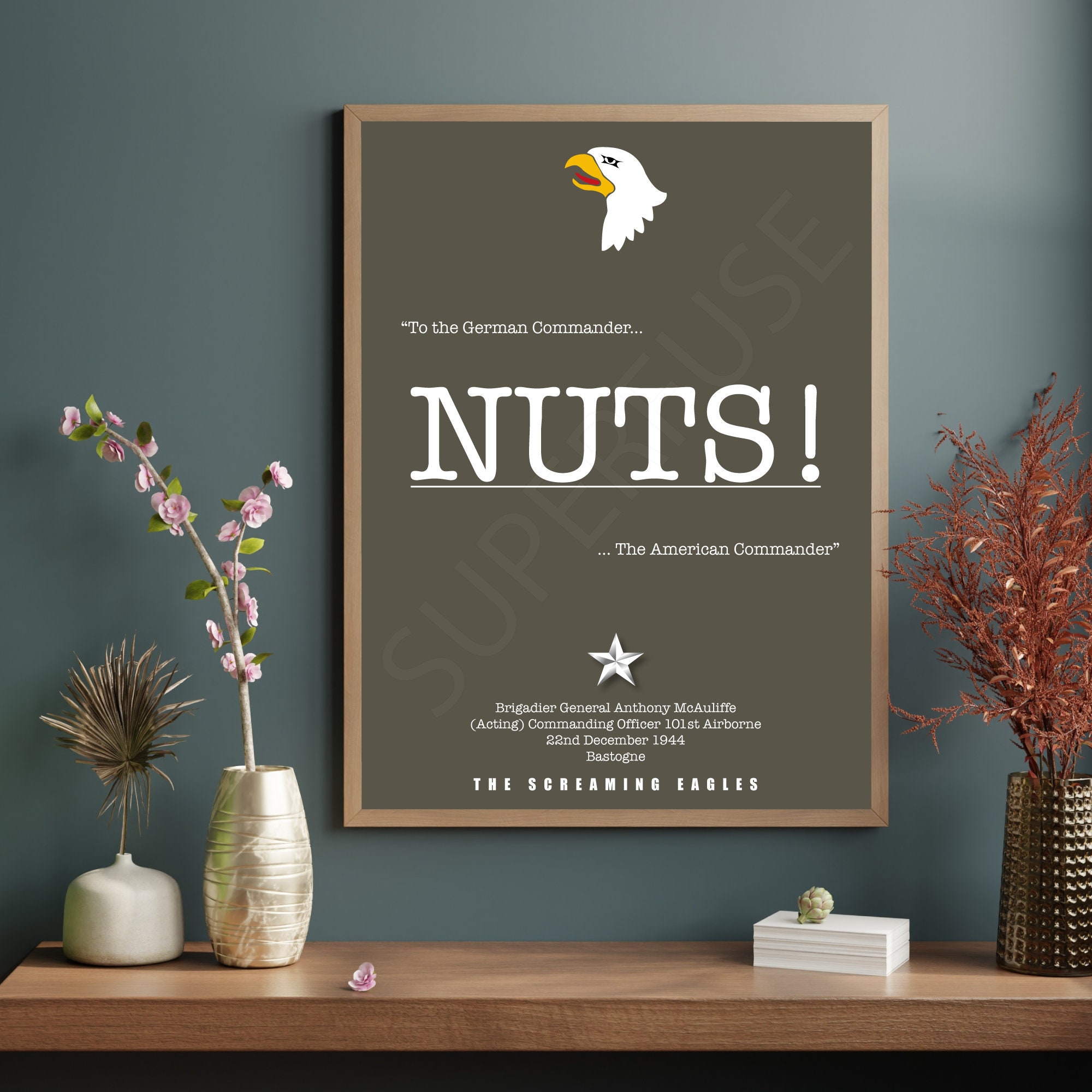 101st Airborne Nuts Poster. - Etsy