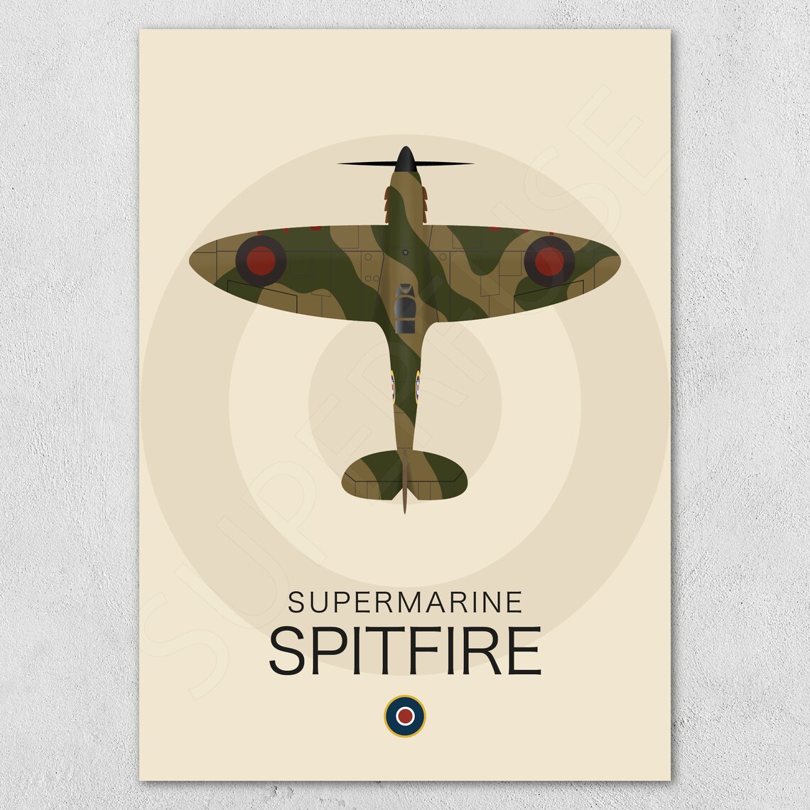 Supermarine Spitfire WW2 Poster Print - Etsy
