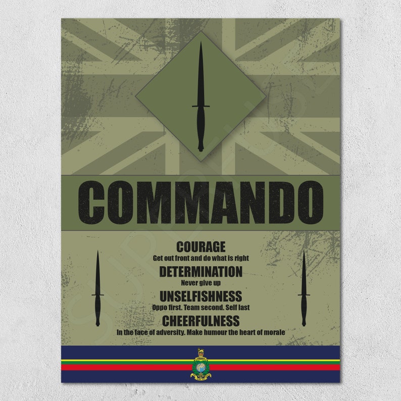 Royal Marines Commando Spirit Poster - Etsy