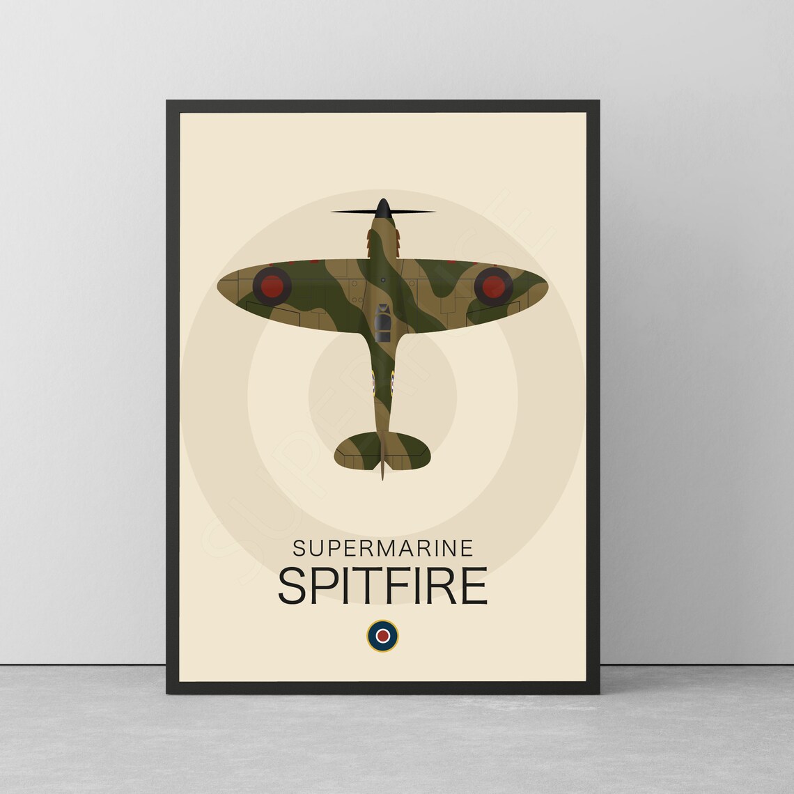 Supermarine Spitfire WW2 Poster Print - Etsy