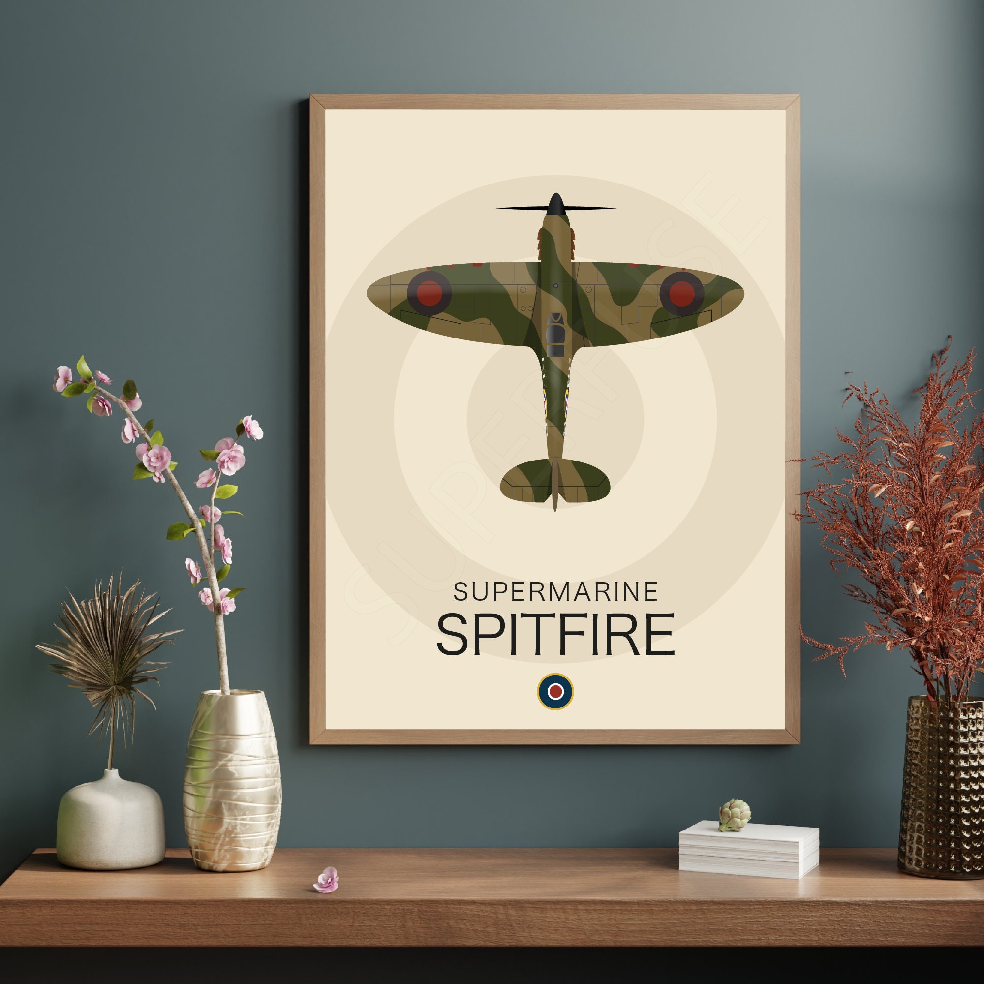 Supermarine Spitfire WW2 Poster Print - Etsy